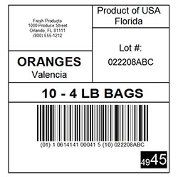 Produce Traceability Labels , Traceability – JNJLD